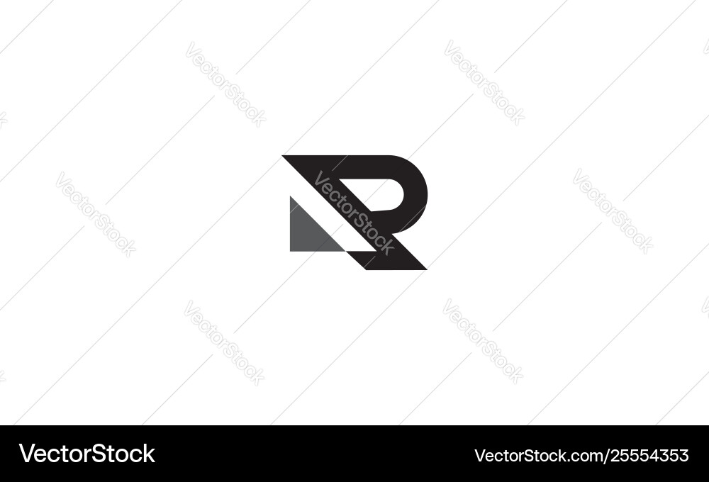 Abstract initial r logo icon Royalty Free Vector Image
