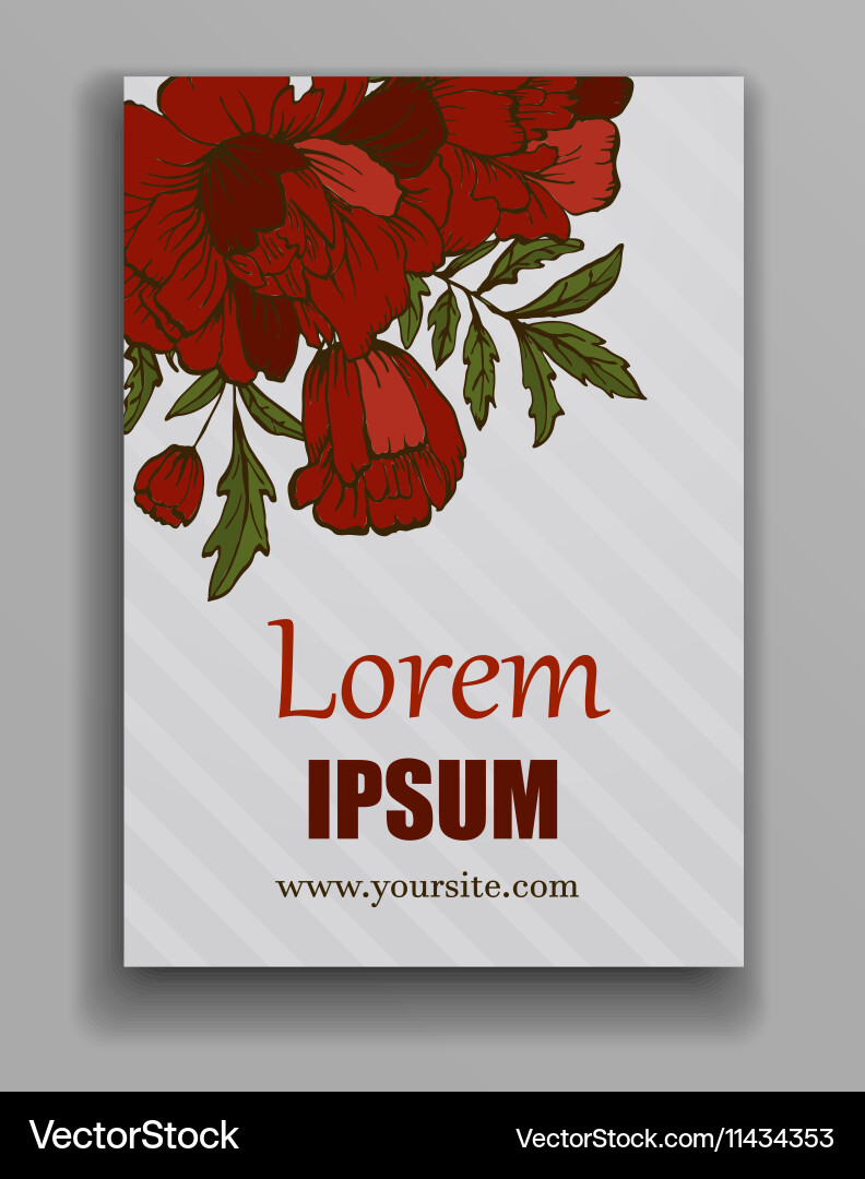 Handdrawn poster with place for your text Vector Image