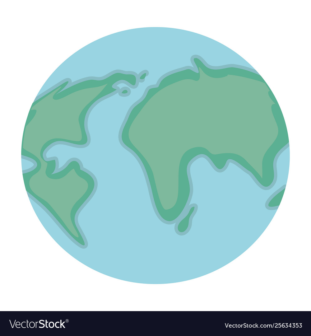 Isolated planet design Royalty Free Vector Image