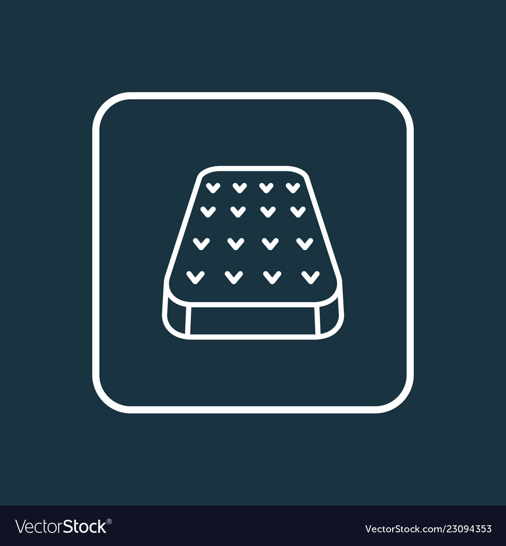 Mattress icon line symbol premium quality Vector Image Mattress icon line symbol premium quality Vector Image