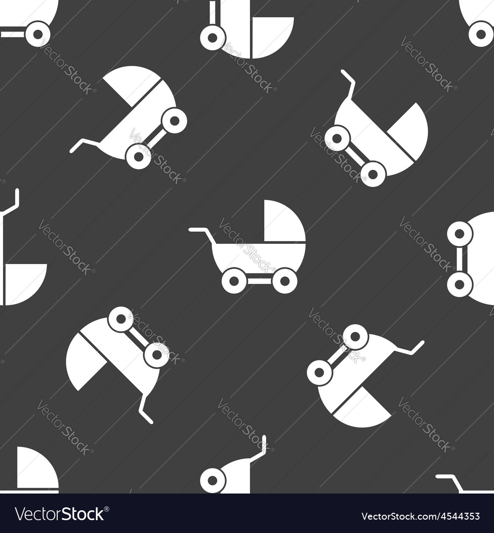 Pram pattern Royalty Free Vector Image - VectorStock