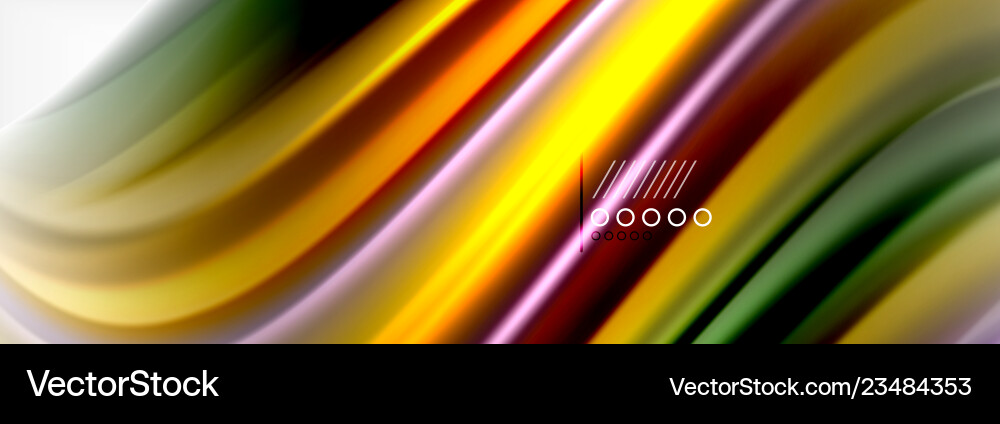 Smooth liquid blur wave background color flow Vector Image