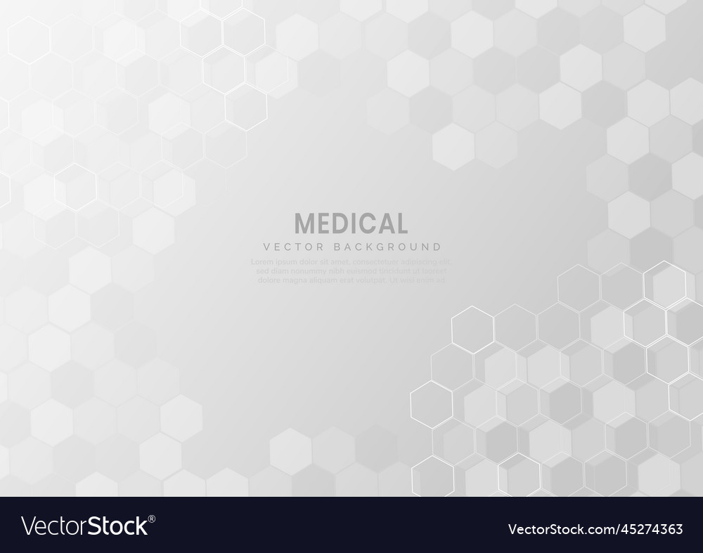 Abstract white and grey hexagon pattern Royalty Free Vector
