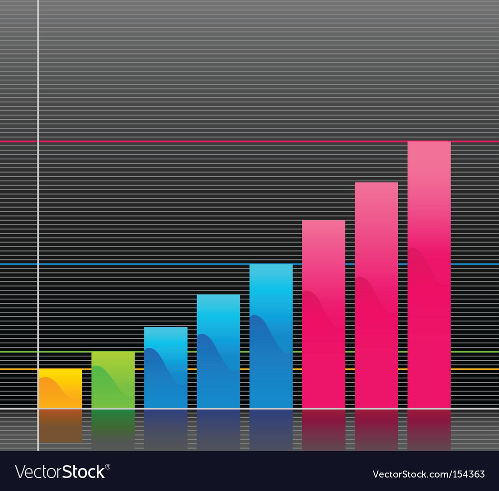 Business graph Royalty Free Vector Image - VectorStock