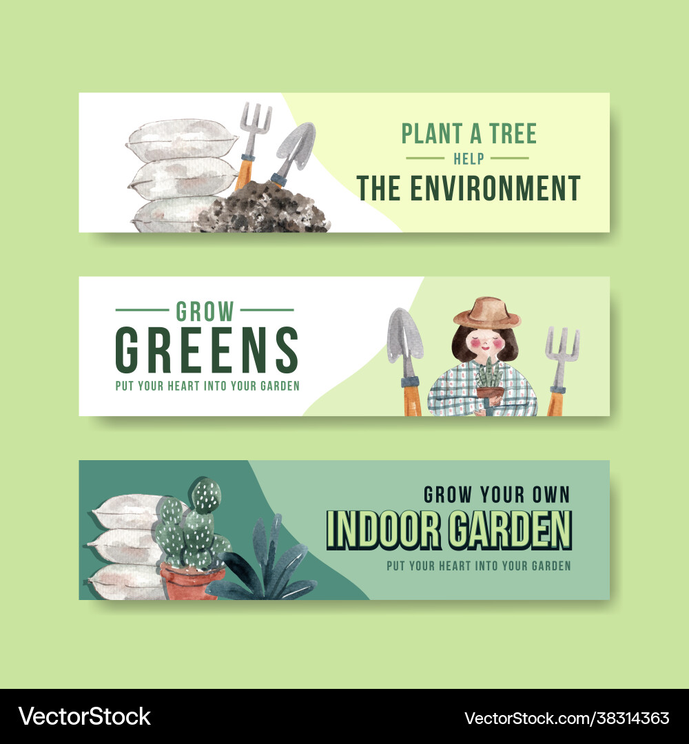 Daily life banner template design for brochure Vector Image