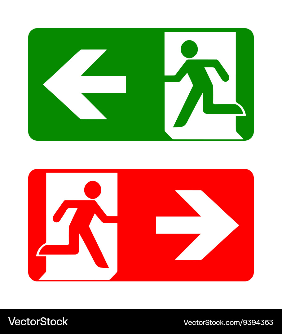 Fire emergency icons Royalty Free Vector Image