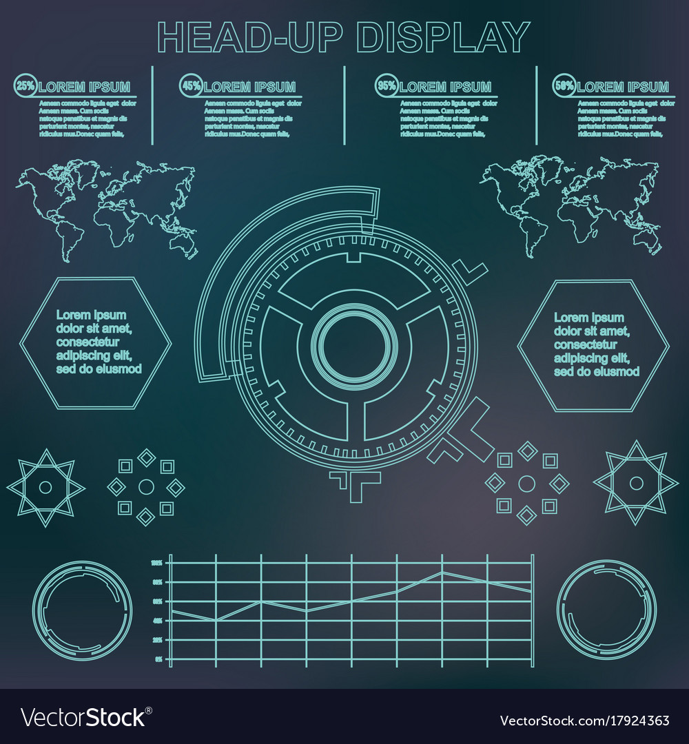 Futuristic virtual graphic touch user interface Vector Image