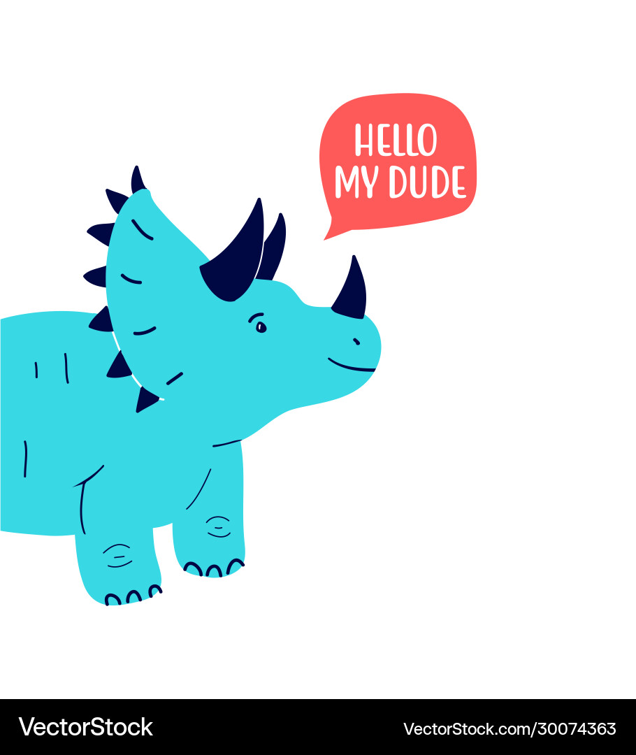 Hand drawing dinosaur Royalty Free Vector Image