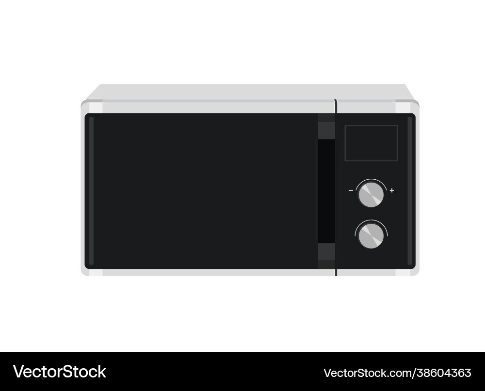 Microwave a modern oven Royalty Free Vector Image
