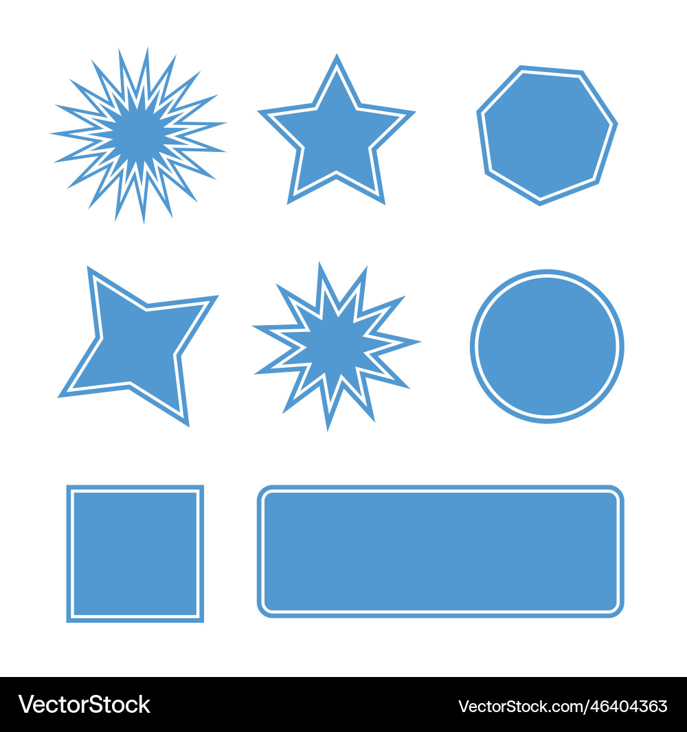 Set of design elements stickers patches Royalty Free Vector