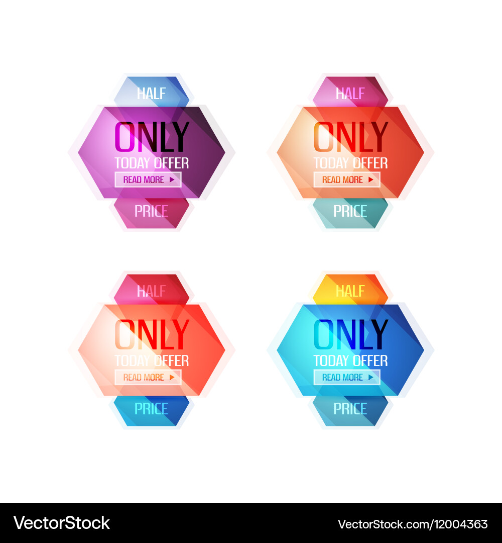 Special offer stickers and banners Royalty Free Vector Image