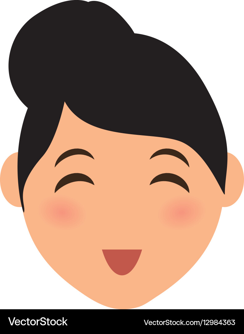 Woman face cartoon Royalty Free Vector Image - VectorStock