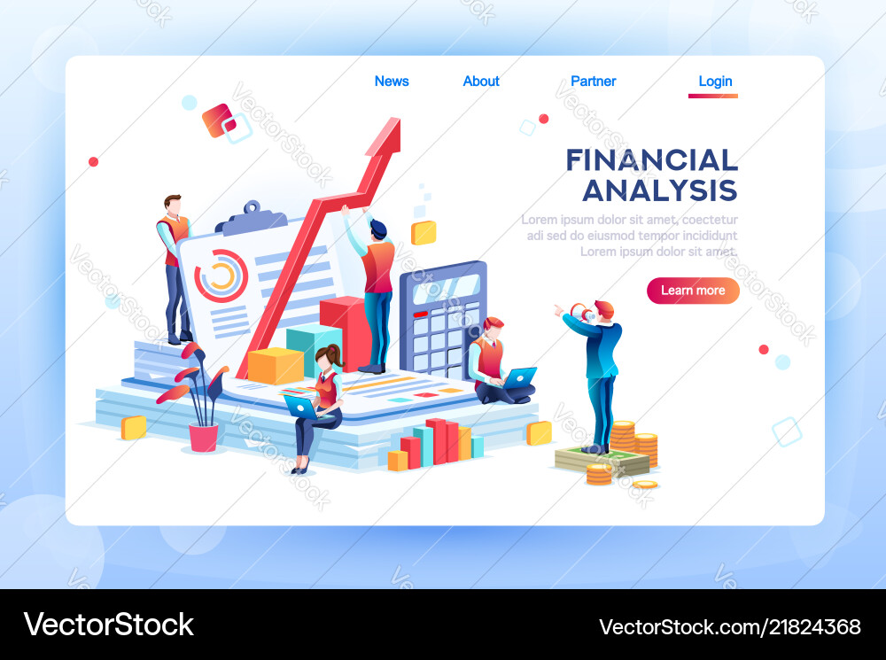 Infographic of financial risk graph Royalty Free Vector