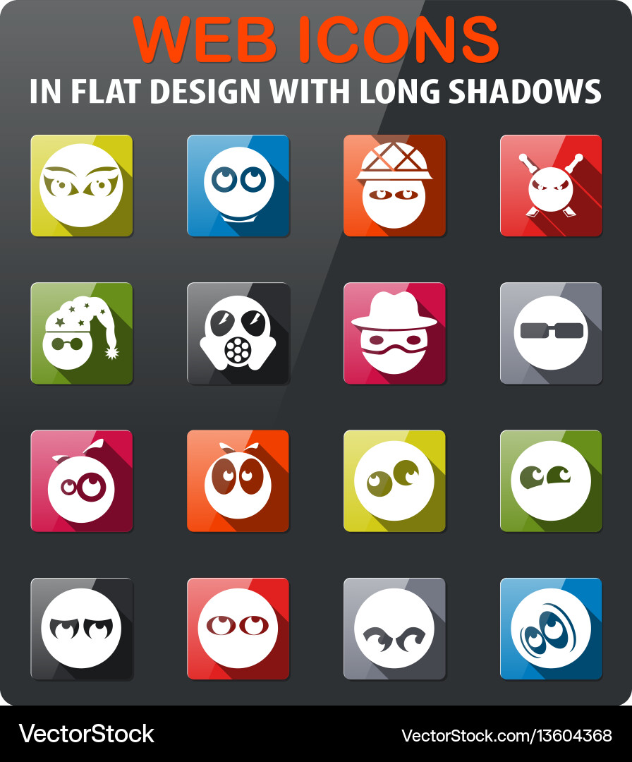 Set of 25 smiley faces men characters Royalty Free Vector