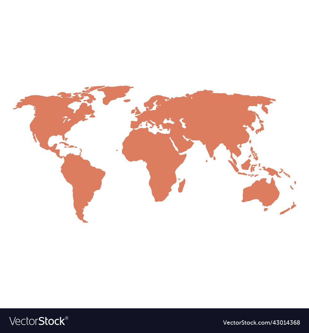 World map Royalty Free Vector Image - VectorStock