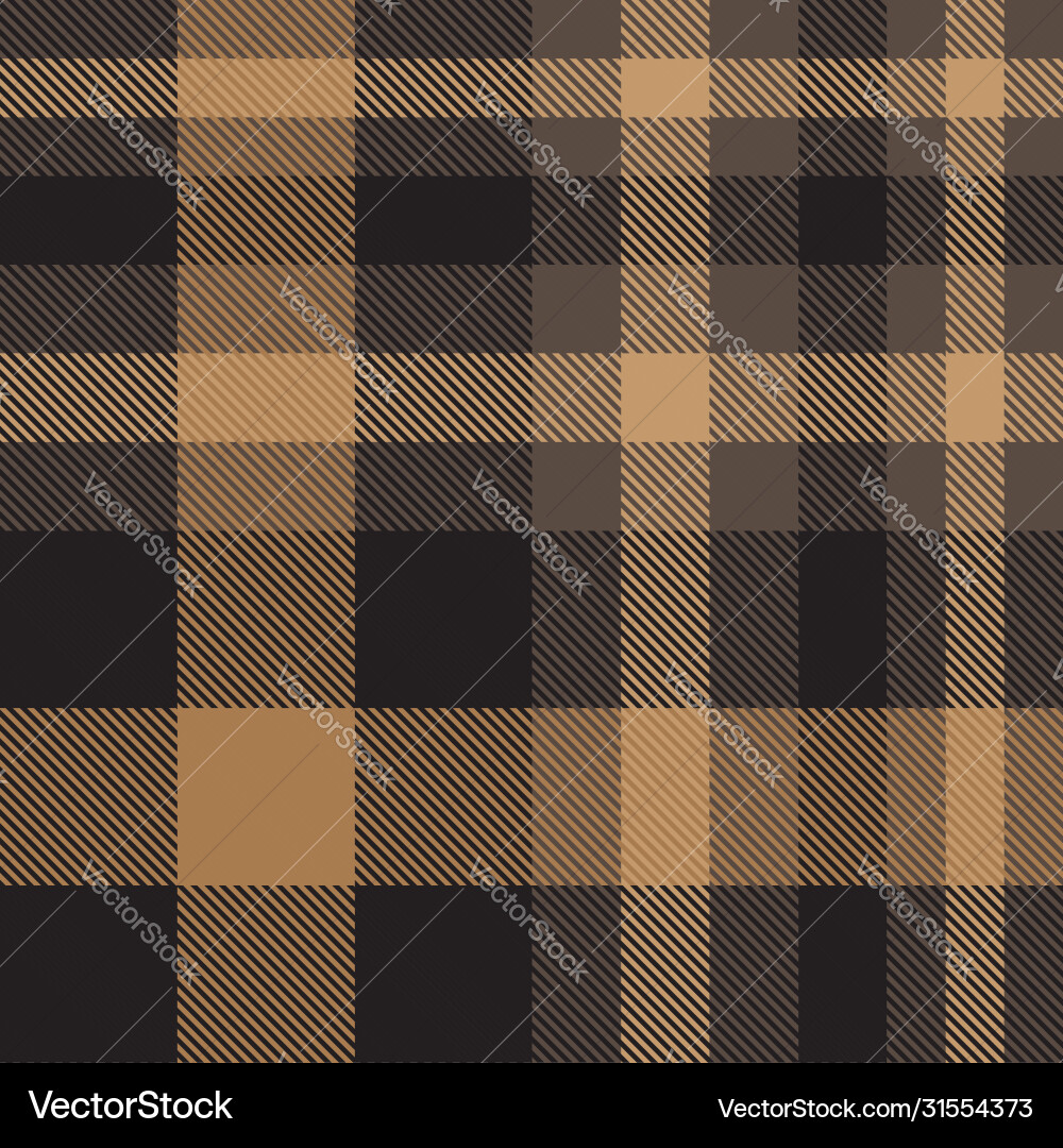 Brown plaid tartan seamless pattern Royalty Free Vector