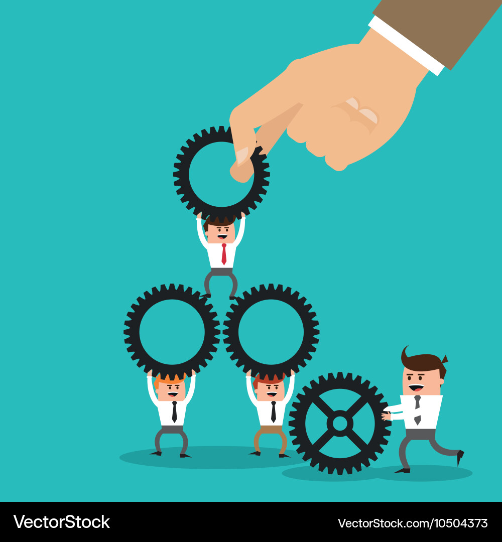 Businessman cartoon project design Royalty Free Vector Image