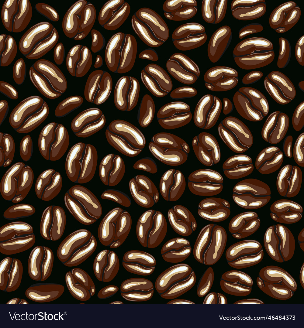 Coffee seamless pattern Royalty Free Vector Image
