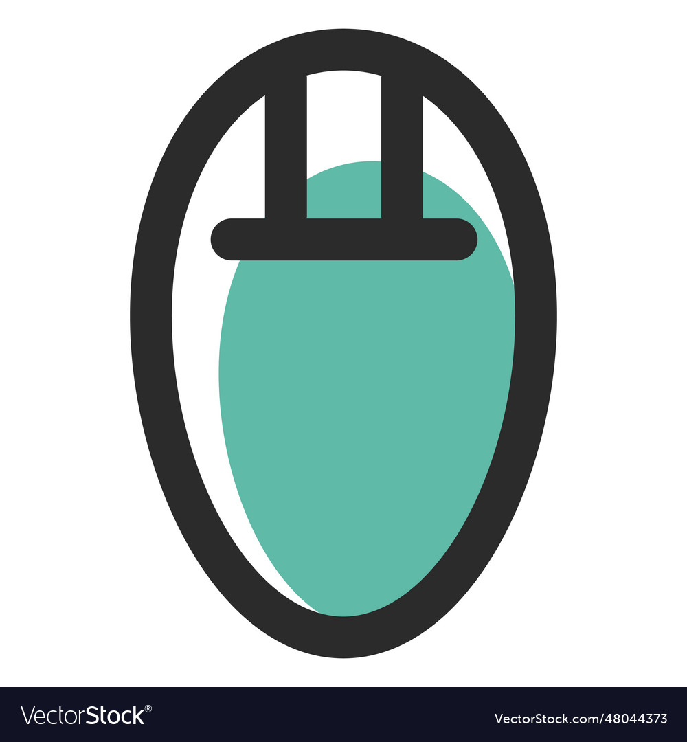 Computer mouse colored stroke icon Royalty Free Vector Image