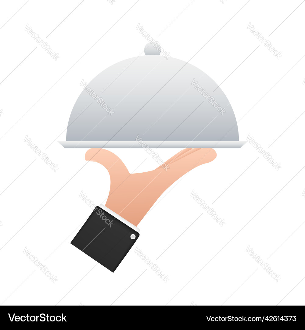 Flat style cover for dish design Royalty Free Vector Image