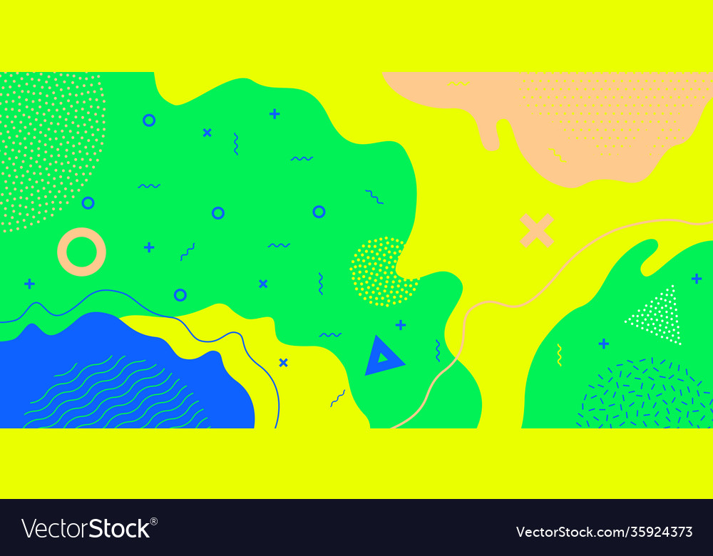 Memphis pattern background abstract texture Vector Image