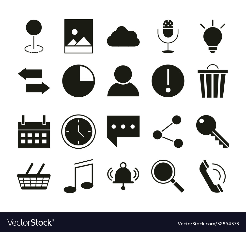 Mobile Application Pointer Location Message Sms Vector Image