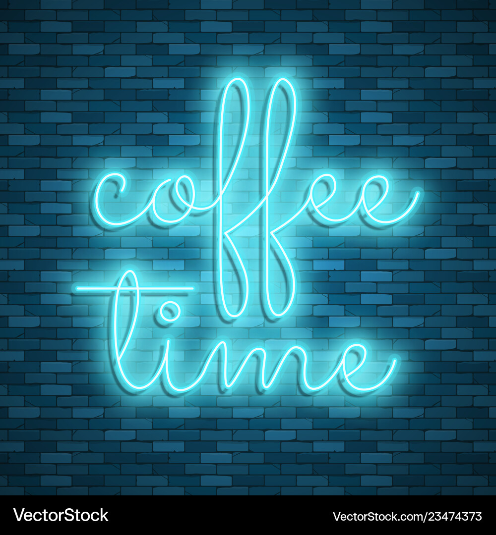 Neon light lettering stock color design Royalty Free Vector