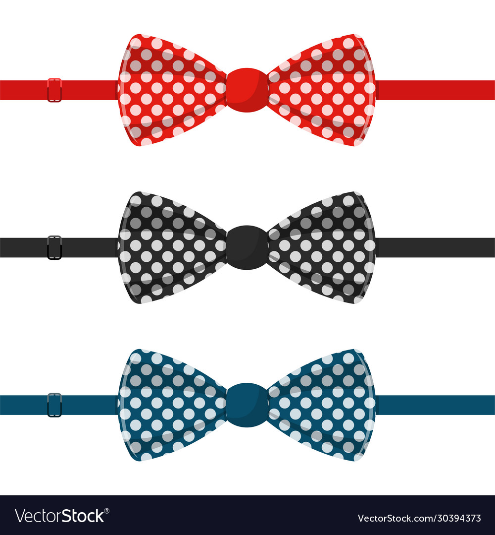 Stylish bow tie Royalty Free Vector Image - VectorStock
