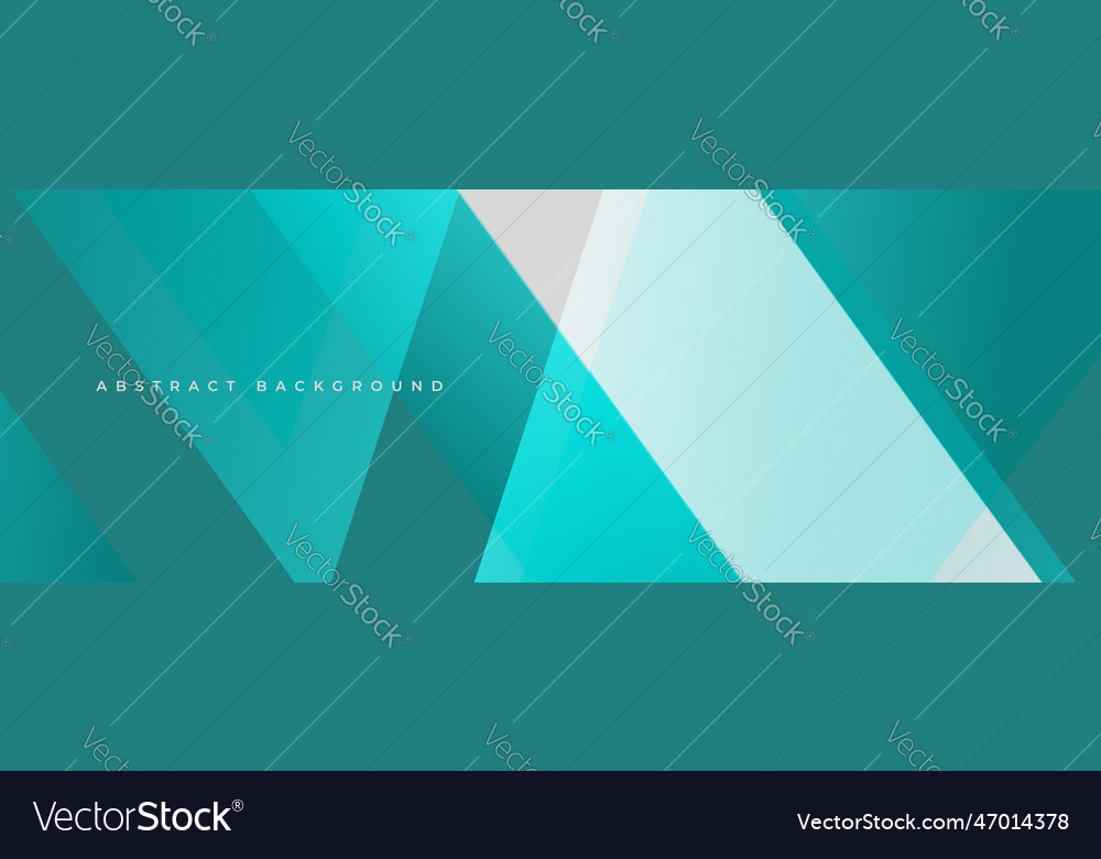 Abstract modern turquoise banner wide Royalty Free Vector