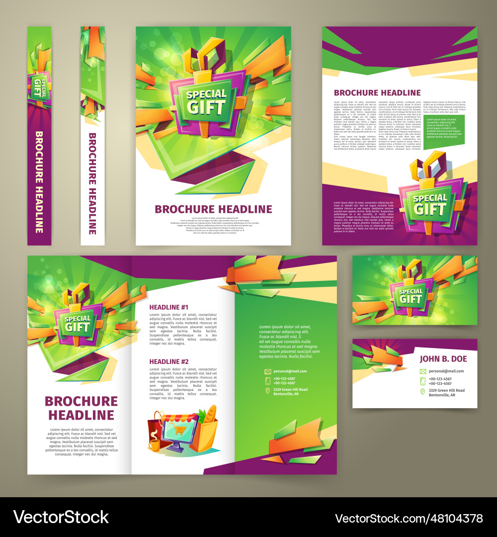 Flyer for sales promotion brochure Royalty Free Vector Image