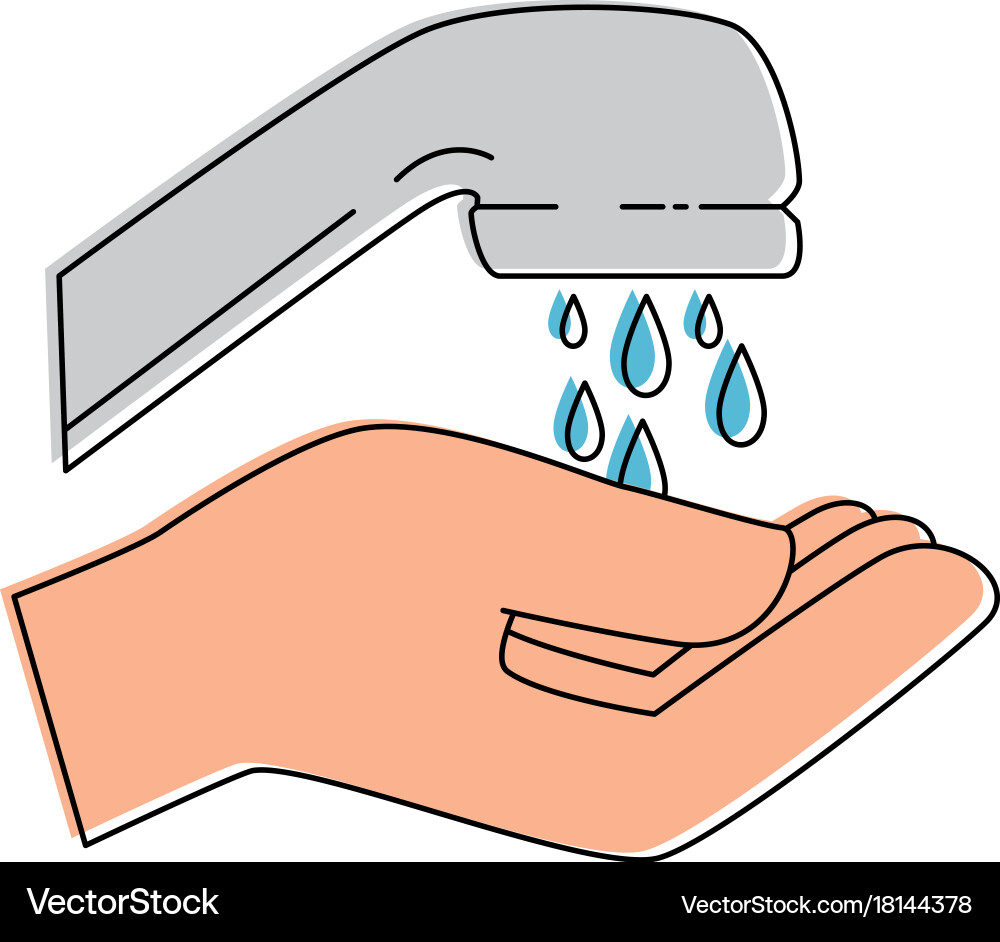 Hand washing isolated icon Royalty Free Vector Image