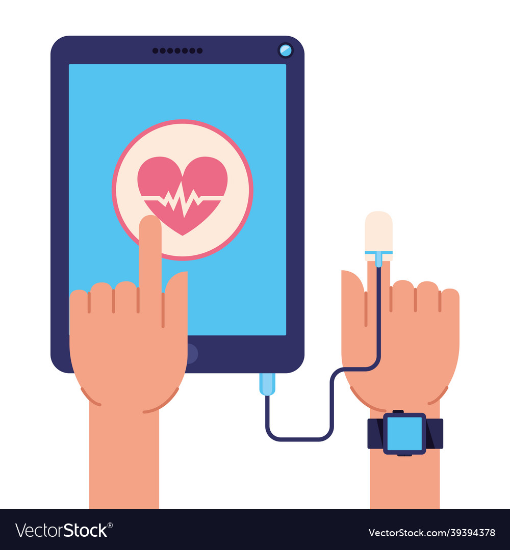 Helth sensor Royalty Free Vector Image - VectorStock