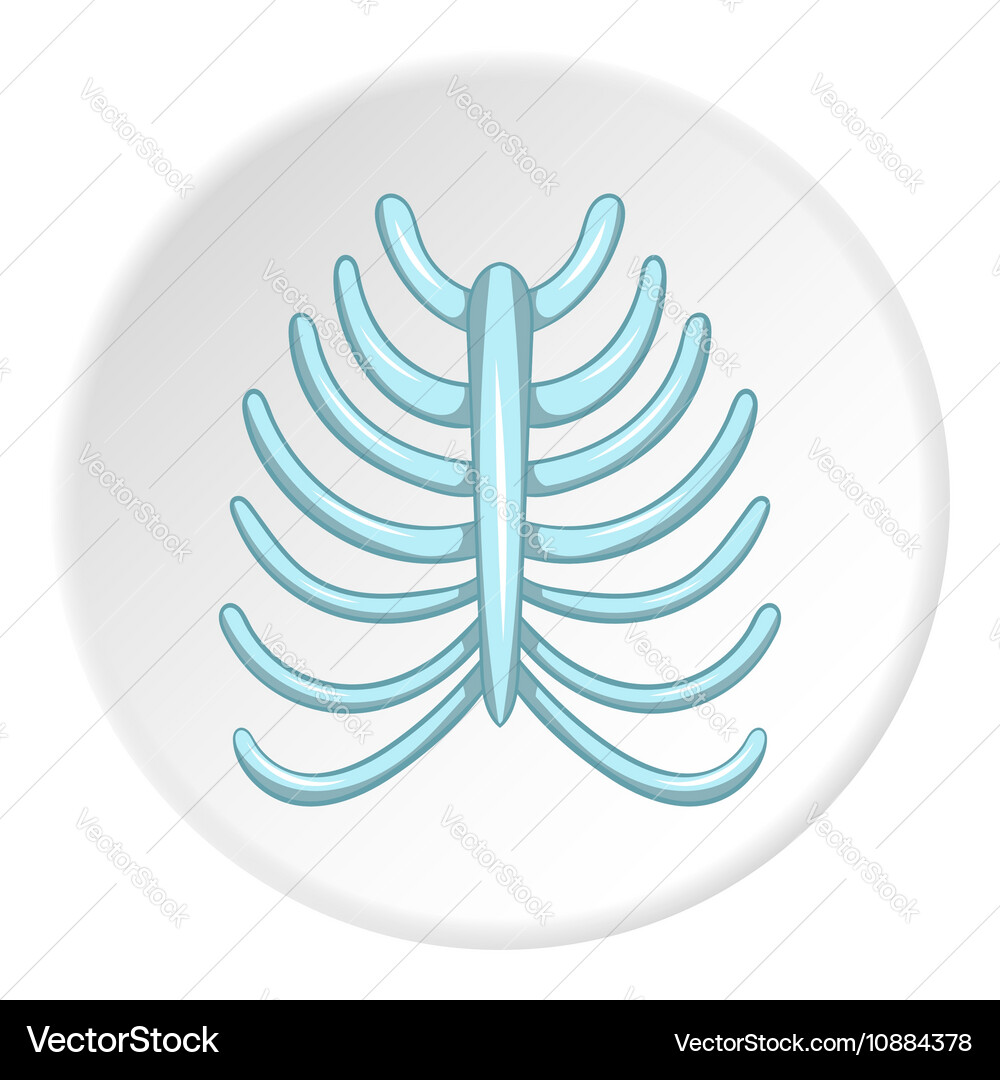 Ribs icon cartoon style Royalty Free Vector Image