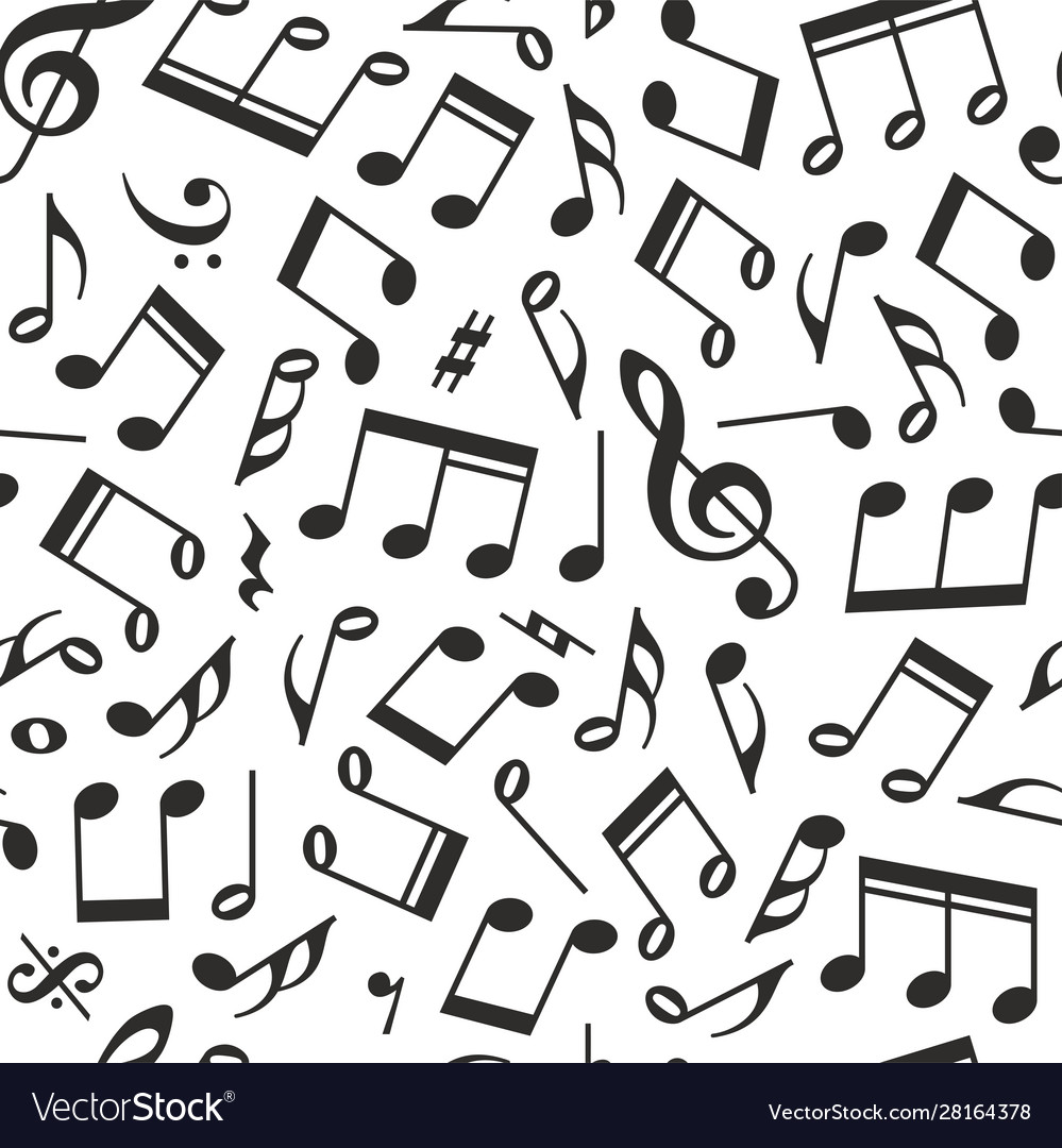 Seamless background notes Royalty Free Vector Image