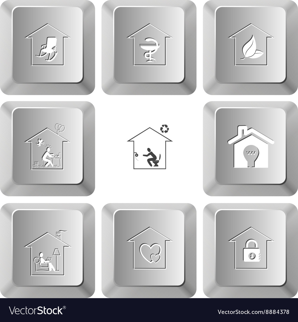 Set computer keys Royalty Free Vector Image - VectorStock