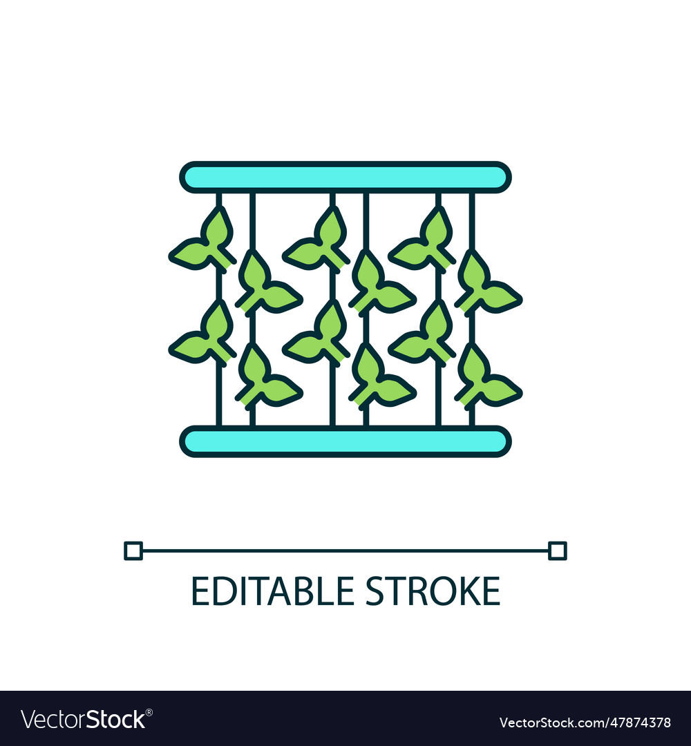 Thin line editable wall systems icon concept Vector Image Thin line editable wall systems icon concept Vector Image