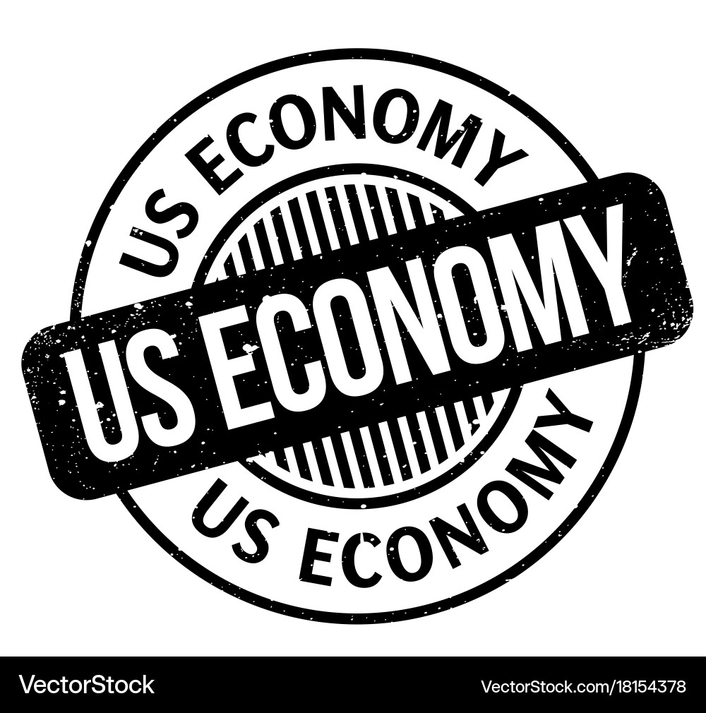 Us economy rubber stamp Royalty Free Vector Image