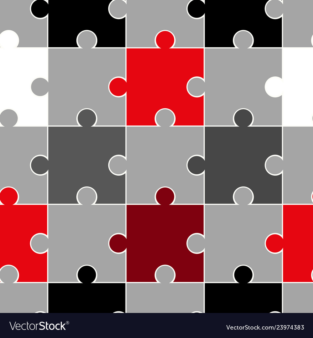 Colorful puzzle seamless background pattern Vector Image Colorful puzzle seamless background pattern Vector Image