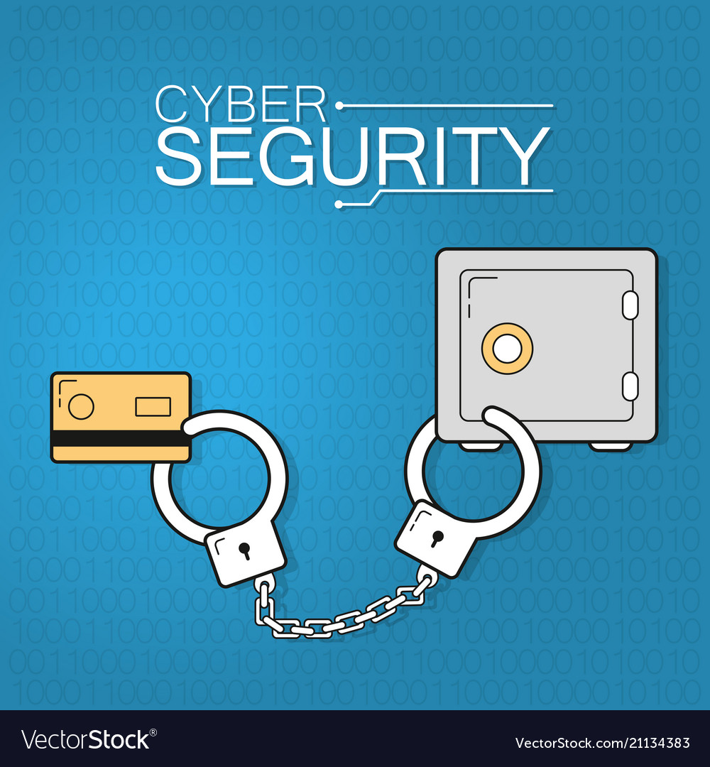 Cyber security technology Royalty Free Vector Image