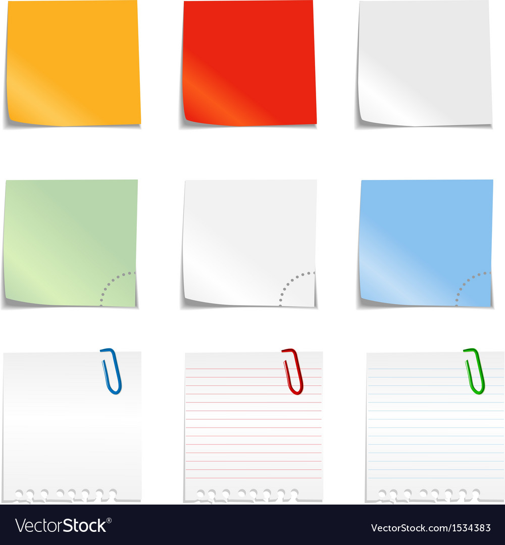 Paper sheets Royalty Free Vector Image - VectorStock