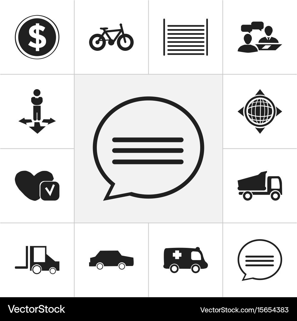 Set of 12 editable complicated icons includes Vector Image