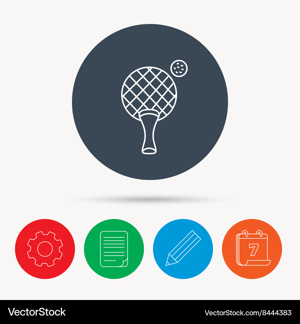 Table tennis icon ping pong sign Royalty Free Vector Image
