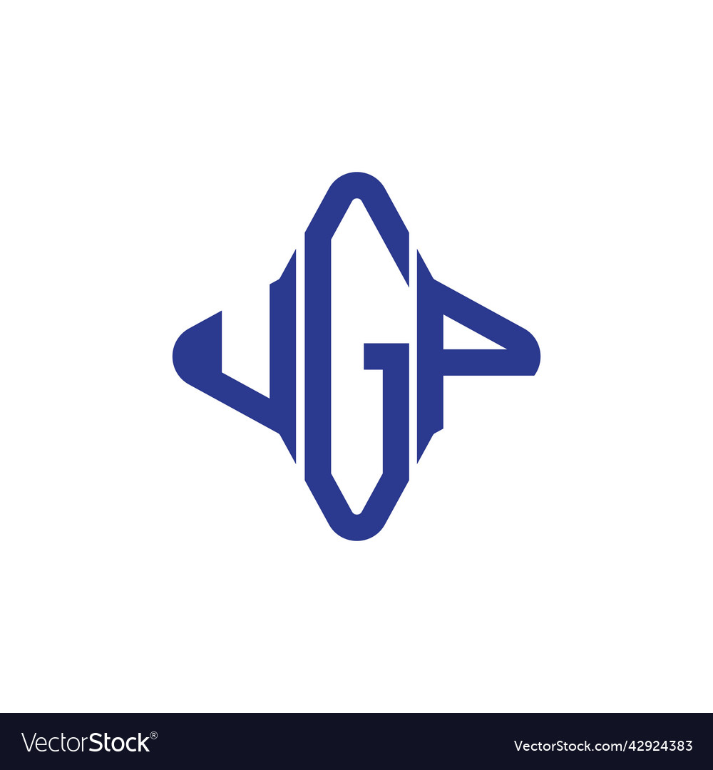 Ugp letter logo creative design with graphic Vector Image