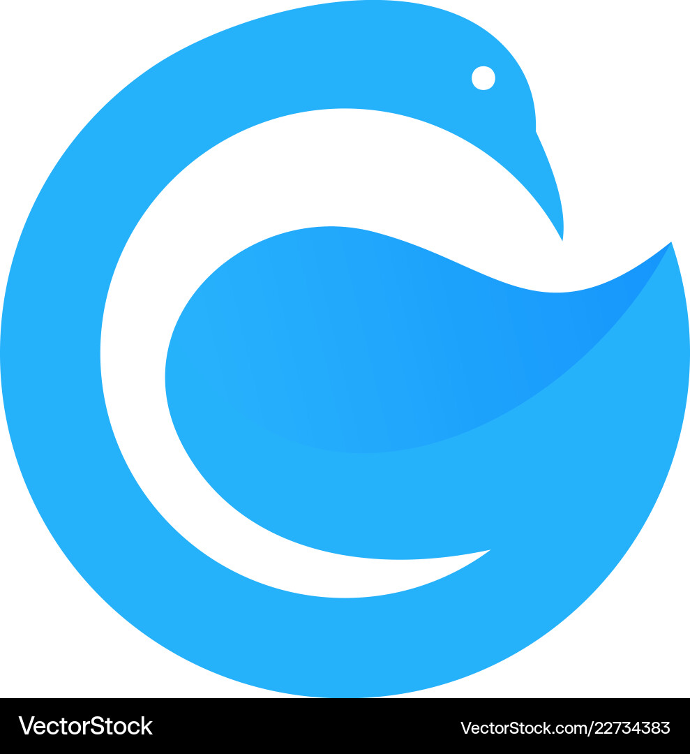 Water letter g logo icon design Royalty Free Vector Image