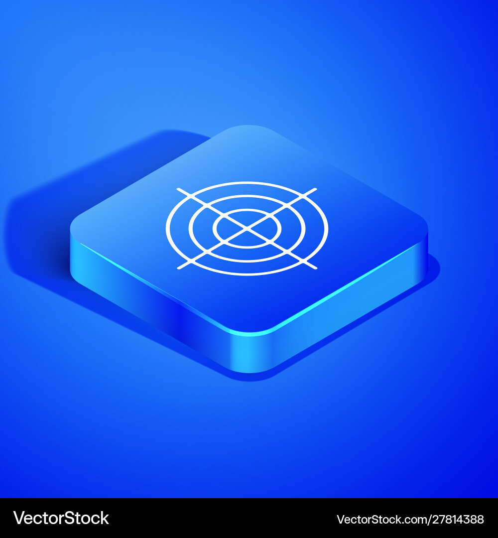 Isometric target sport for shooting competition Vector Image