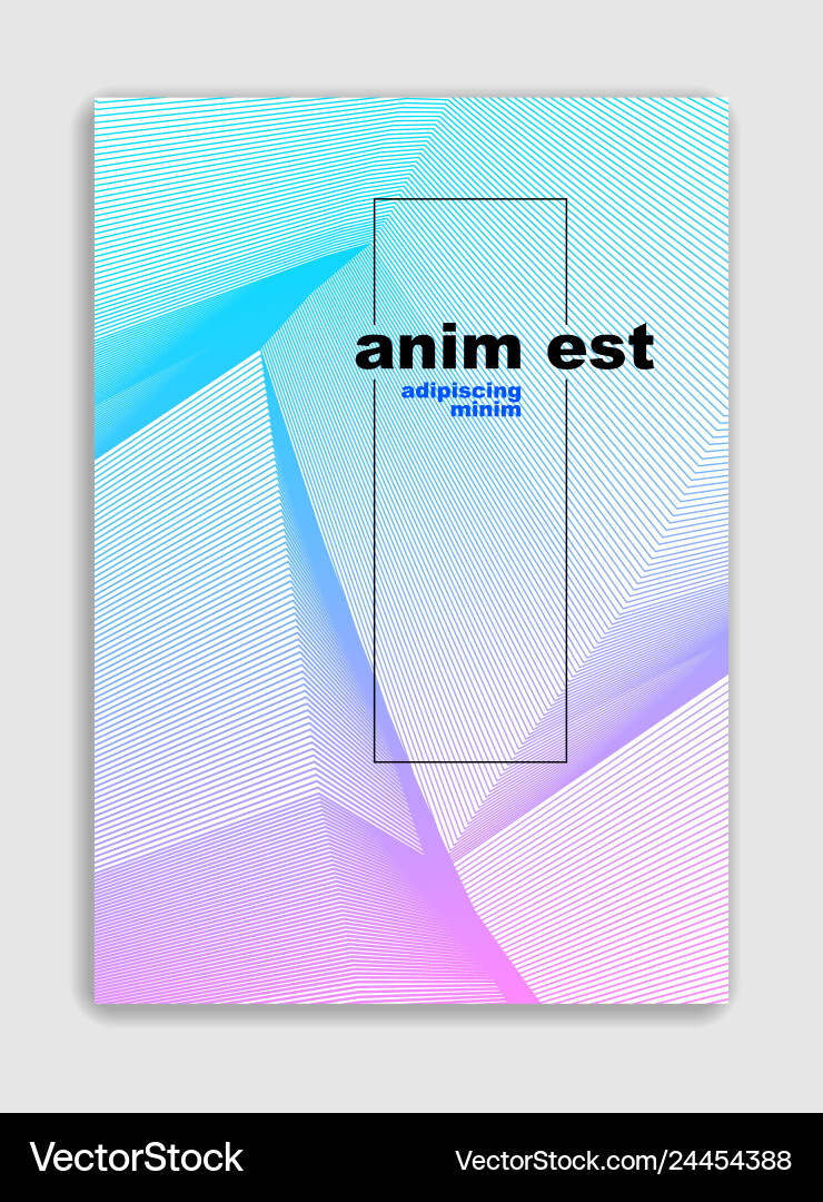 Line art minimalistic modern brochure design Vector Image