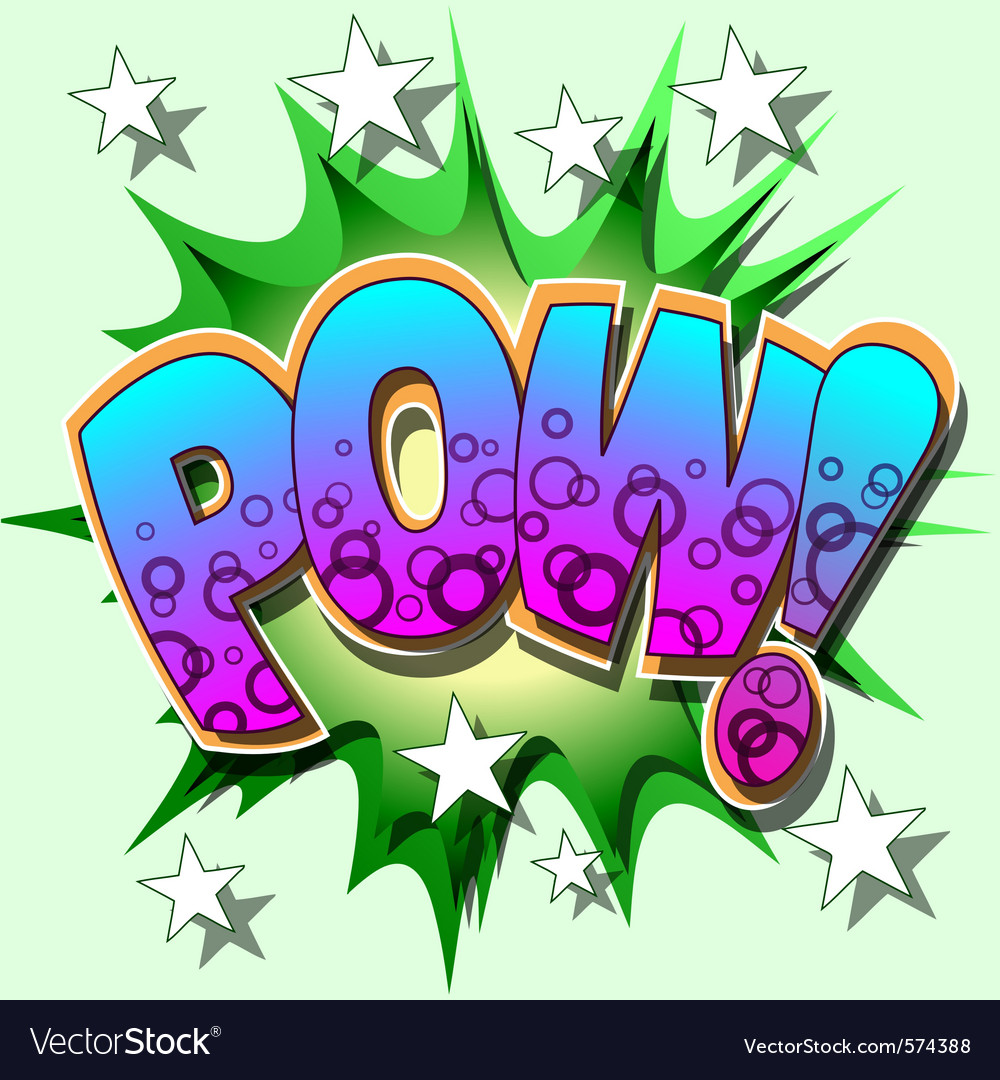 Pow Royalty Free Vector Image - VectorStock