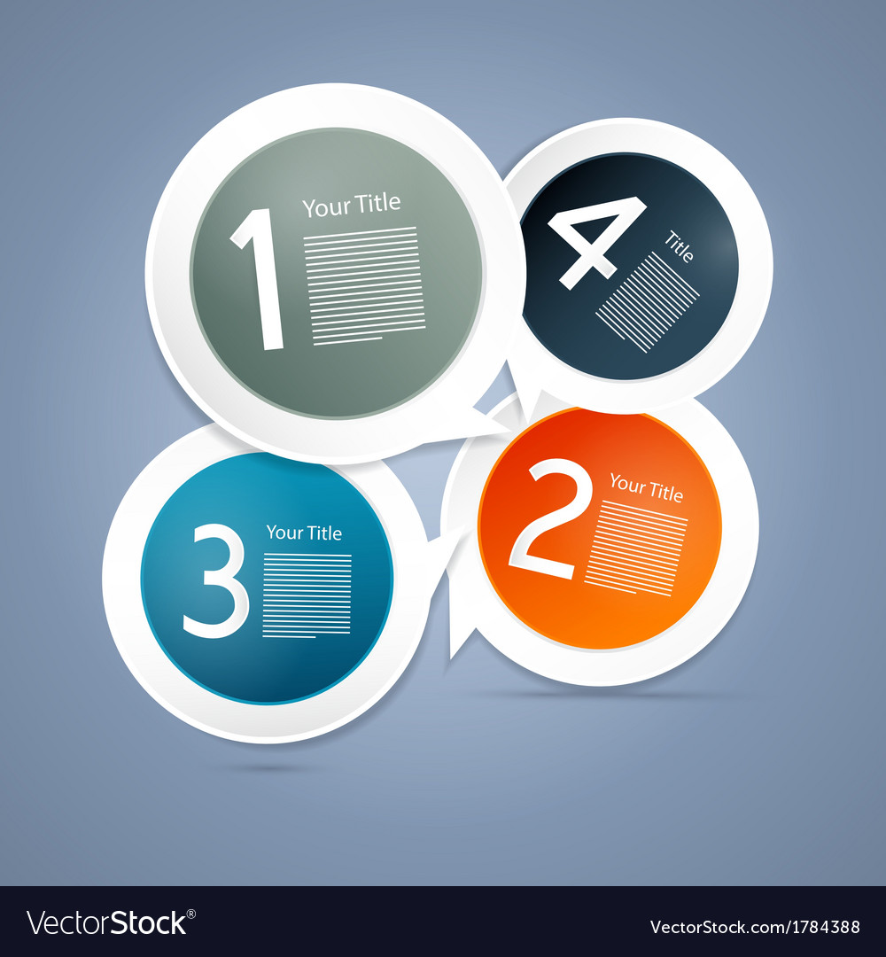 Progress steps for tutorial infographics Vector Image