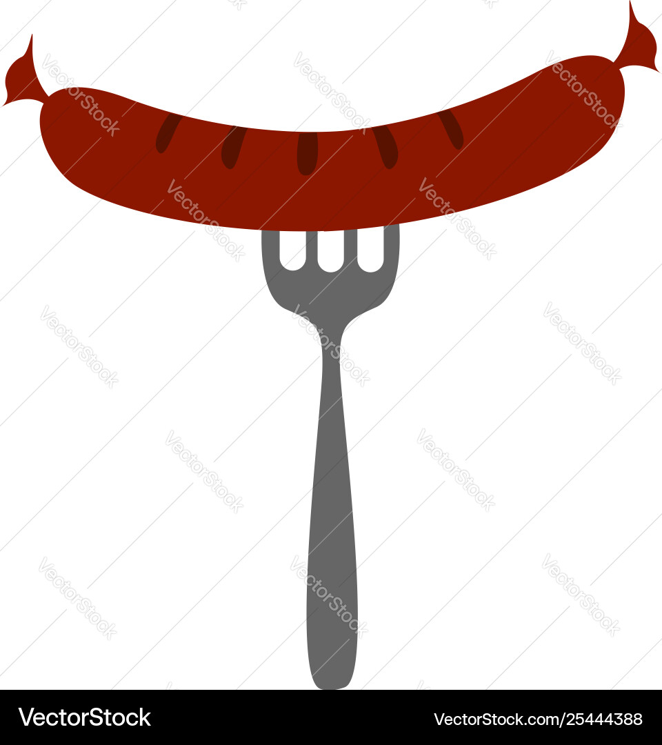Sausage or color Royalty Free Vector Image - VectorStock