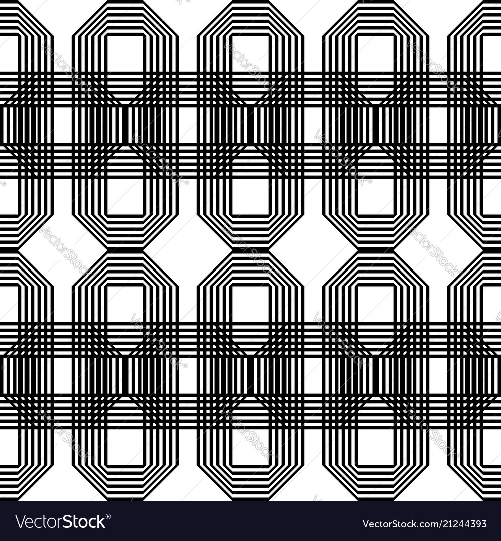 Design seamless monochrome geometric pattern Vector Image